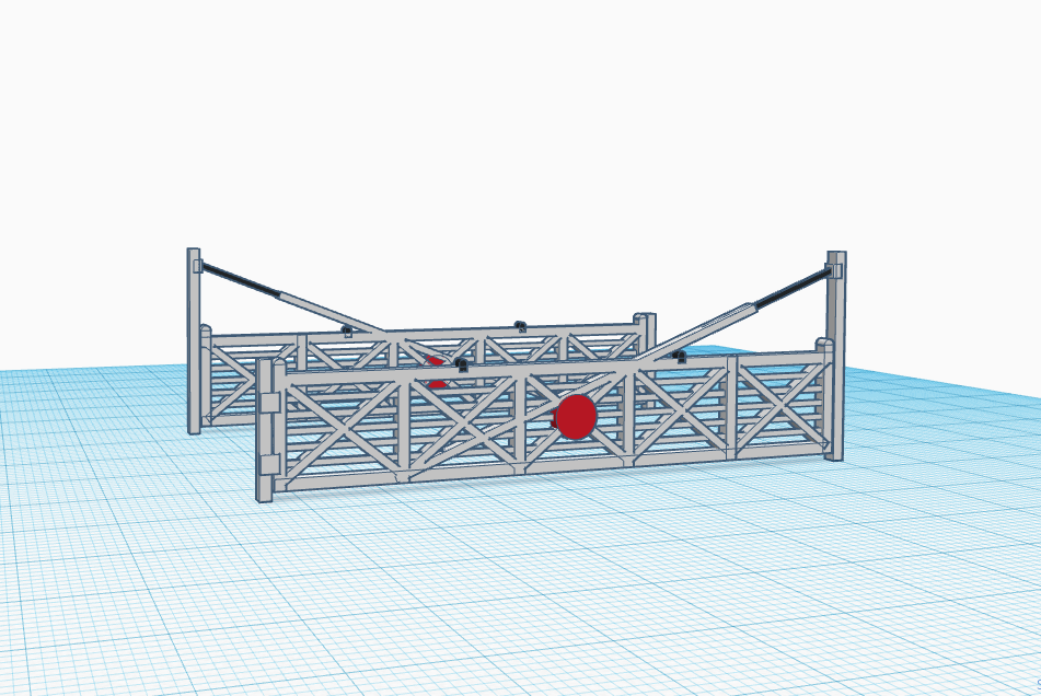 STL: Level Crossing Gate - TT:Scenics